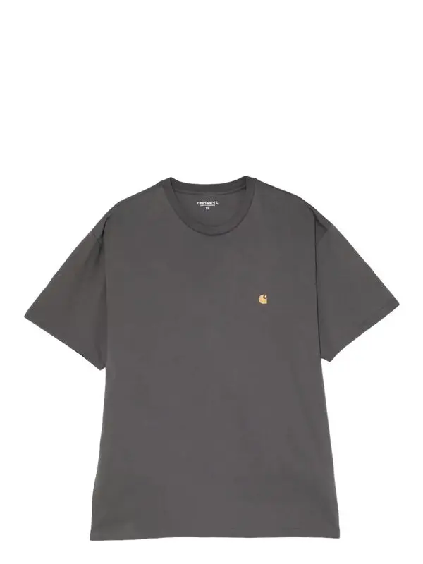 Carhartt Work In Progress Chase Embroidered Logo Crew Neck T-shirt - Purple