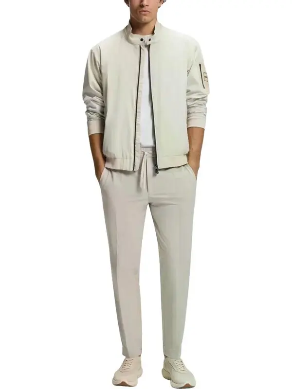 BOSS Jacket With Patch Pockets - Neutrals