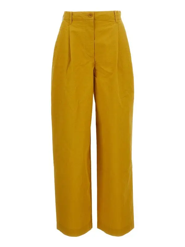 CASEY &AMP; CASEY Cotton Wide-leg Trousers - Giallo