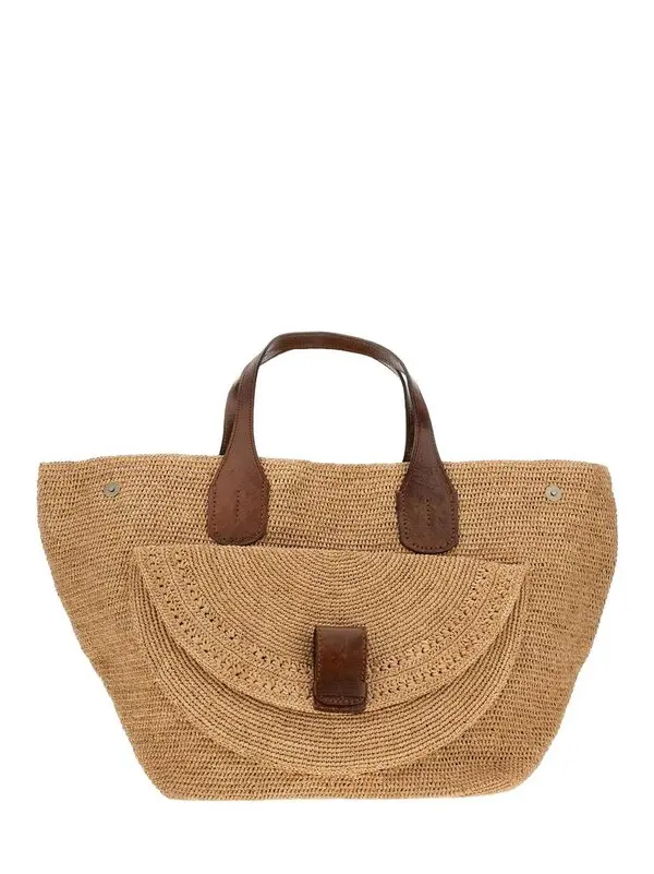 IBELIV Raffia Tote Bag - Beige