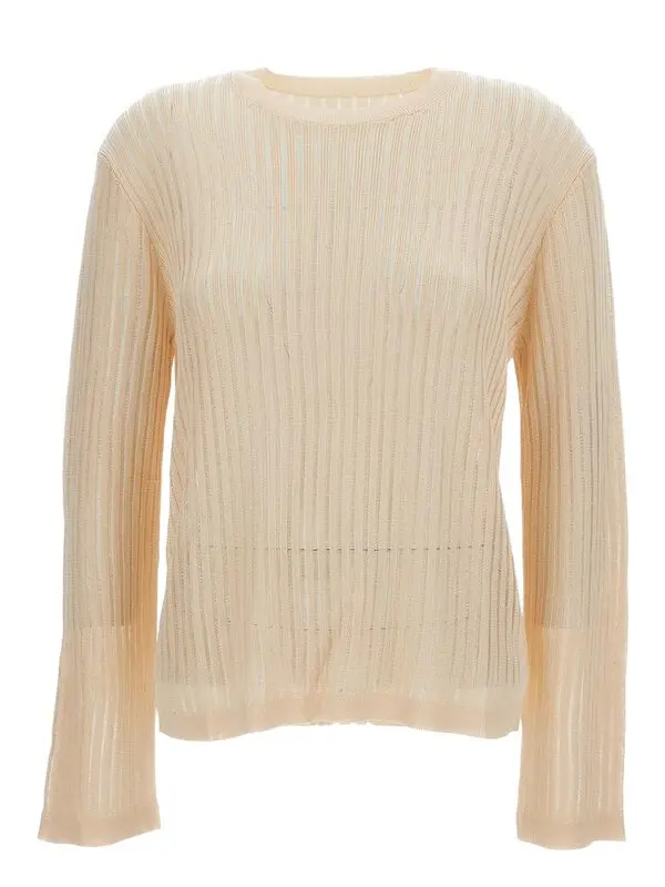 Loulou De Saison Semi-transparent Hedora Sweater - Beige