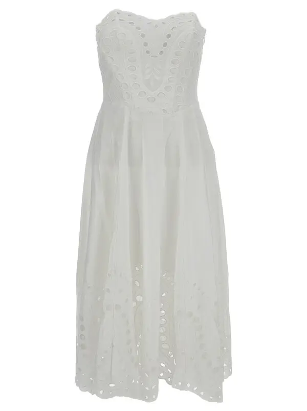 Charo Ruiz Ibiza Marlin Long Dress - Bianco