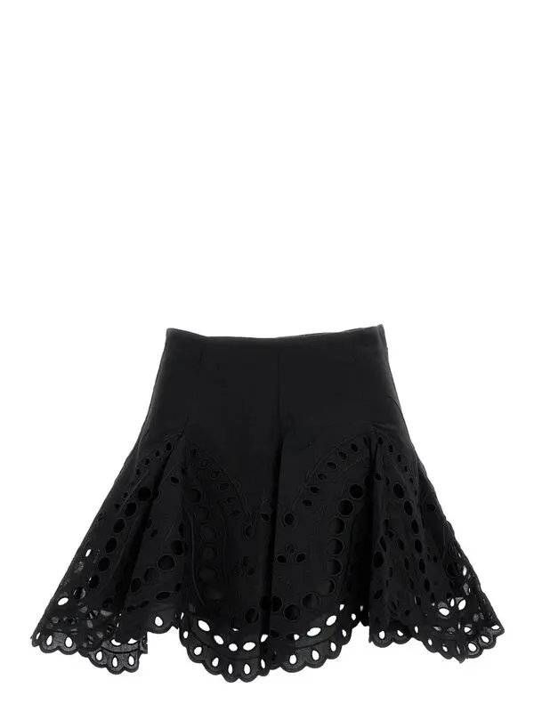 Charo Ruiz Ibiza Sail Skirt - Black