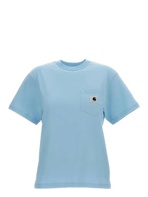 Carhartt Work In Progress T-shirt With Pocket - Sky Blue