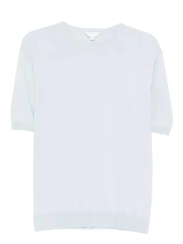 Malo Short-sleeve Knitted T-shirt - Blue