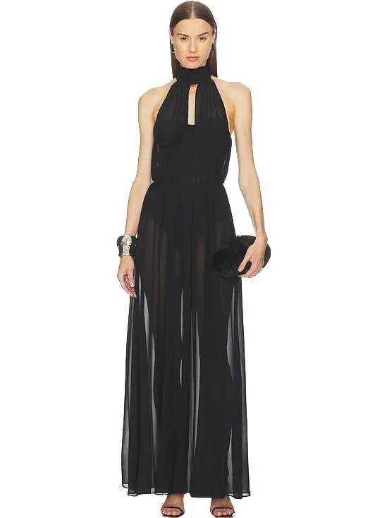 CAMILA COELHO Arlette Gown - Black