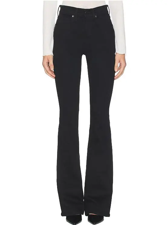 Veronica Beard Beverly Skinny Flare Jeans - Black