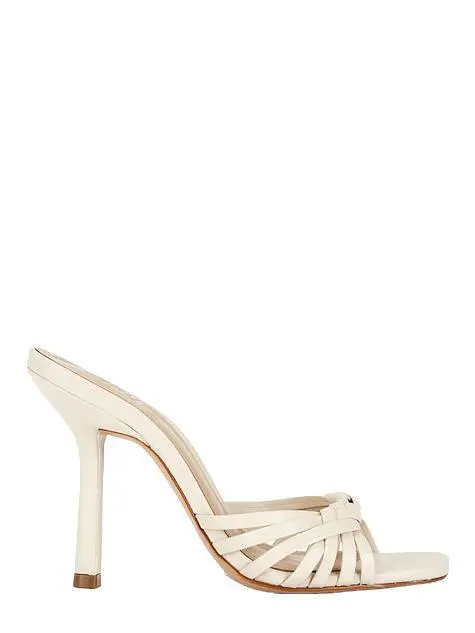 Schutz Tara Mule With Braided Straps - Ivory