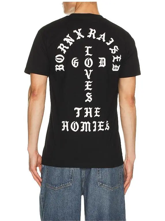BORN X RAISED Unconditional Love Tee In . Also - Black