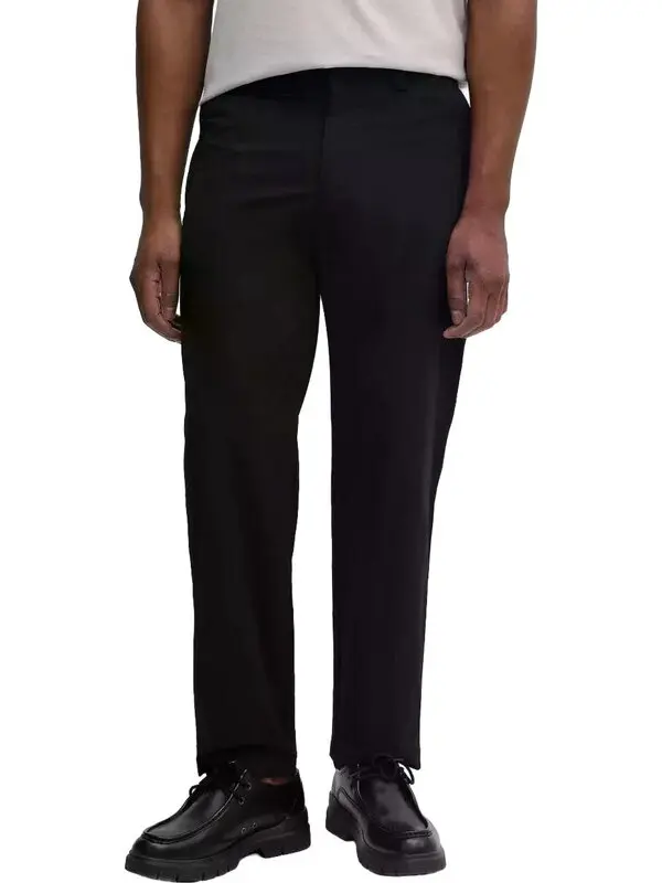 BOSS Straight Chino Trousers - Black