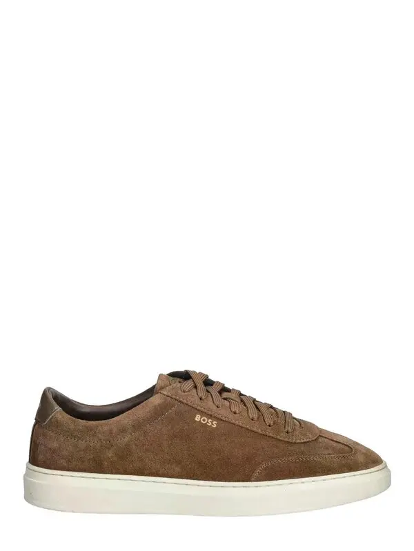 BOSS Suede Lace-up Sneakers - Brown