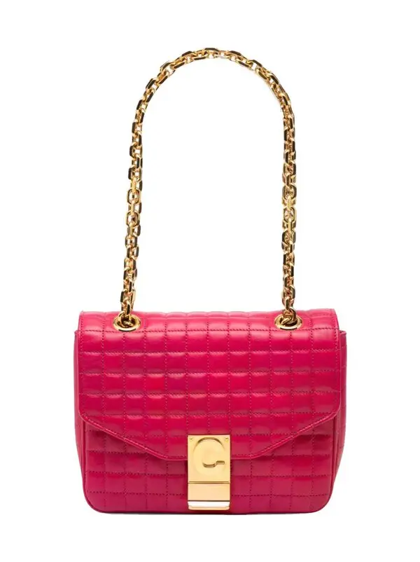 Celine 2018 Small Quilted Calfskin C Bag - Pink