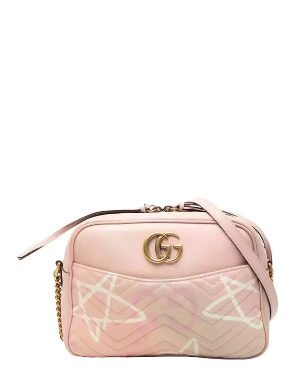 Gucci Gg Marmont Matelassé Leather Ghost Crossbody Bag - Pink