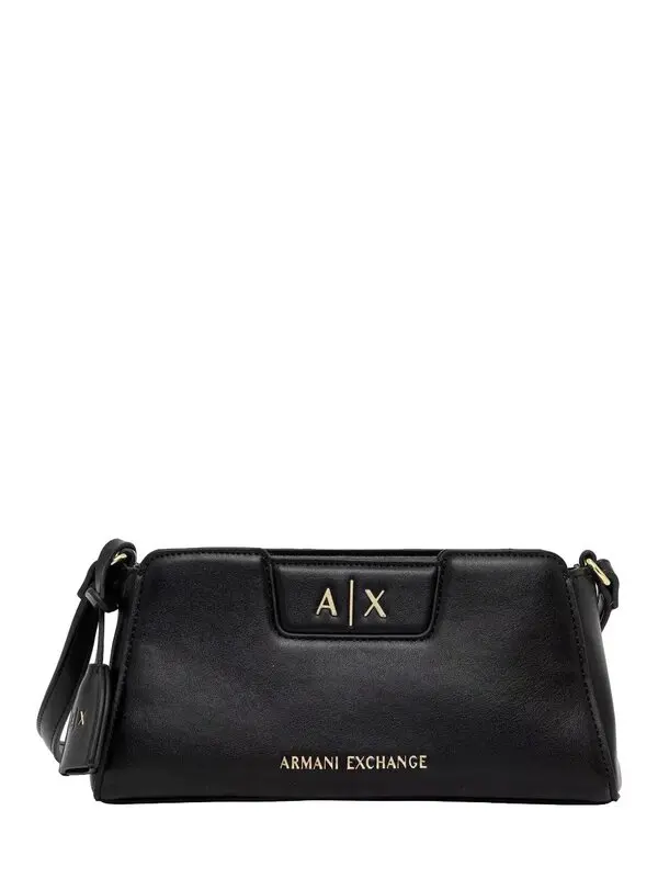 Armani Exchange Logo Cross-body Bag - Black