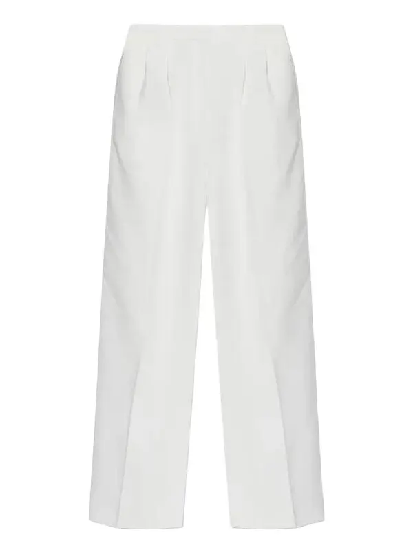 IRO PARIS Wide Leg Pleated Trousers - White