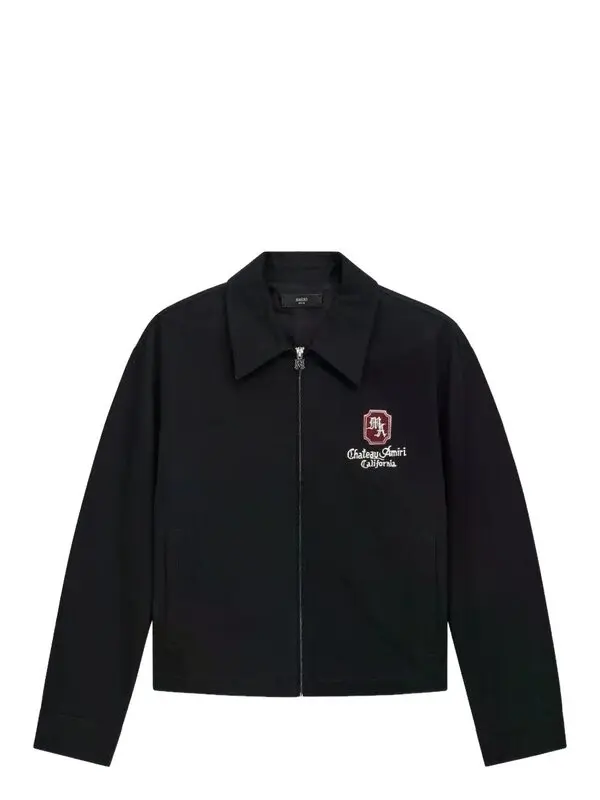 Amiri Collared Zip-fastening Jacket - Black