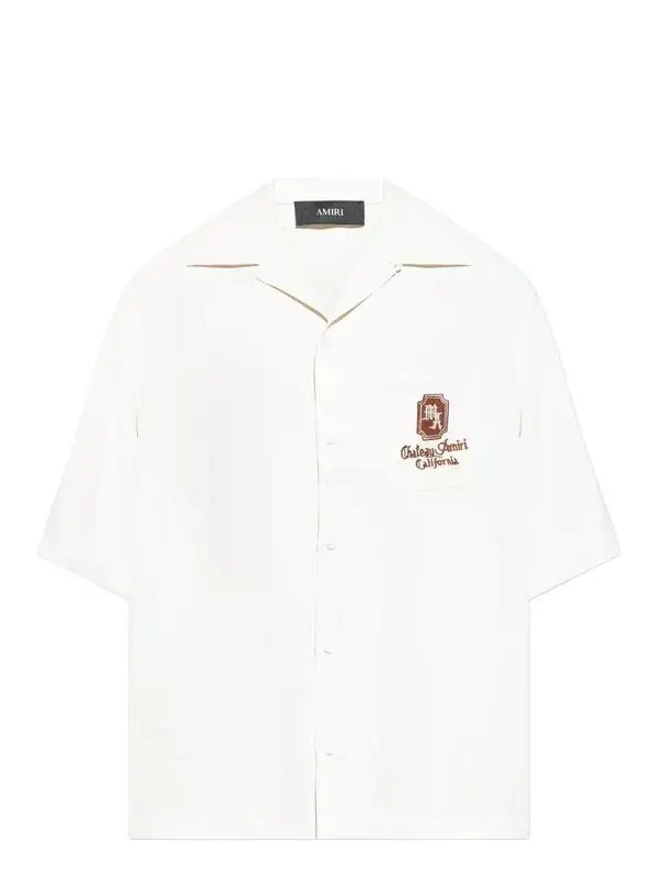 Amiri Logo-embroidered Shirt - Neutrals