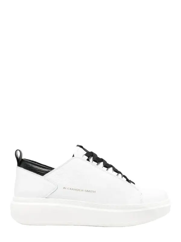 ALEXANDER SMITH Wembley Leather Sneakers - White