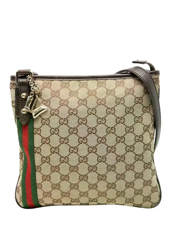 Gucci Gg Canvas Jolicoeur Crossbody Bag - Brown