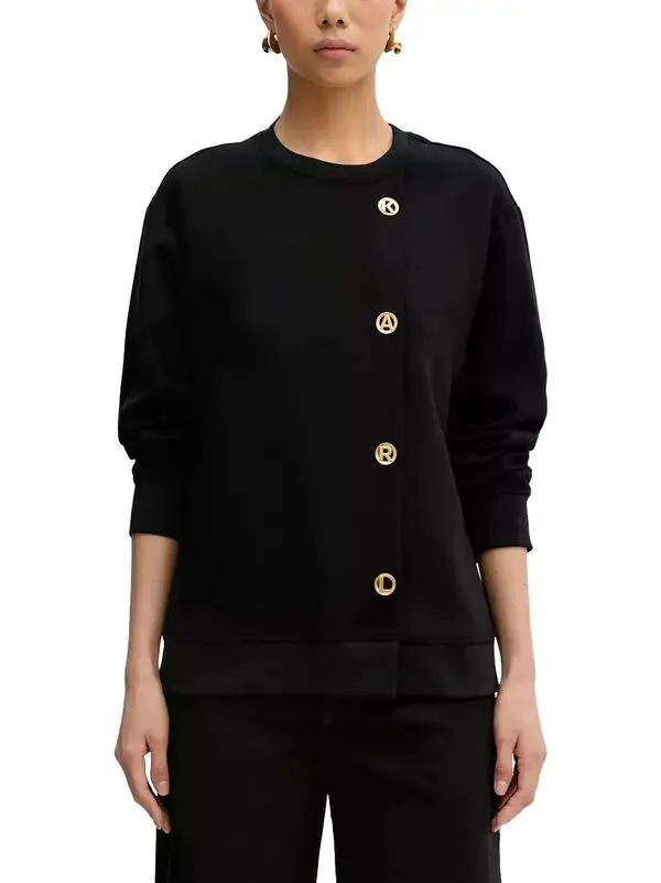 Karl Lagerfeld Buttoned Top - Black
