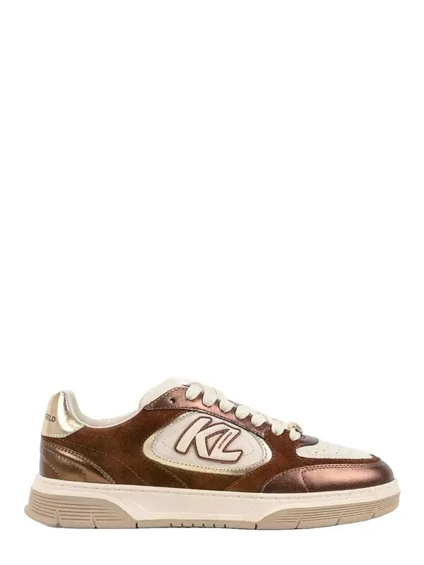 Karl Lagerfeld Logo-detail Suede Sneakers - Brown