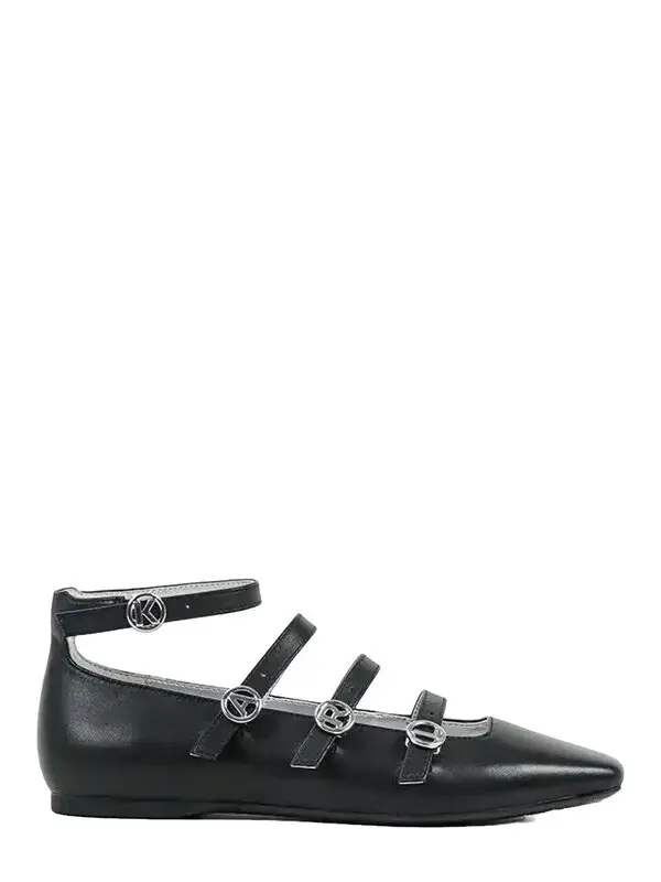 Karl Lagerfeld Strappy Ballet Flats - Black