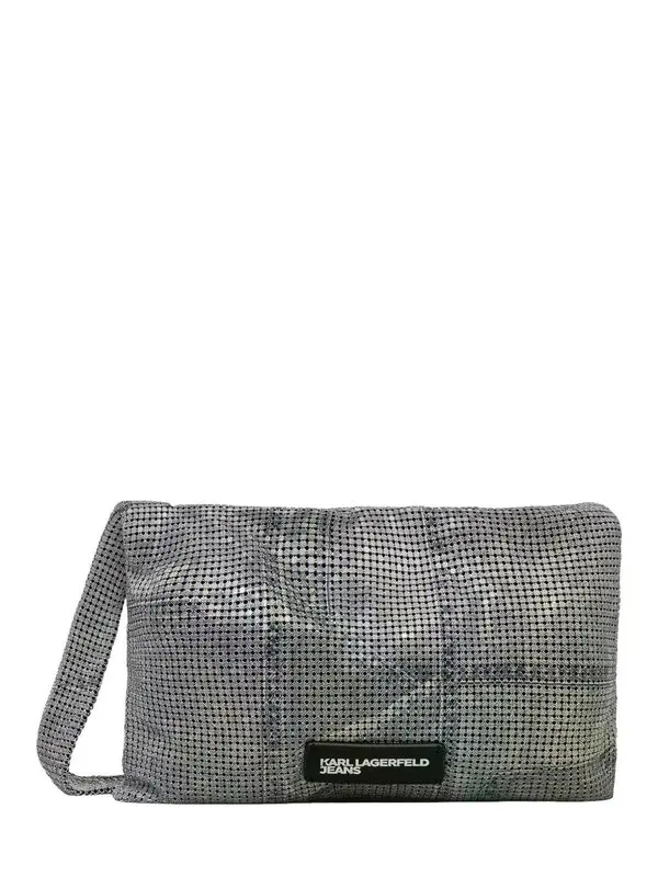 Karl Lagerfeld Mesh Tote Bag - Silver