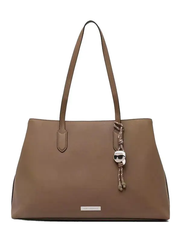 Karl Lagerfeld Ikon Charm-detail Tote - Brown