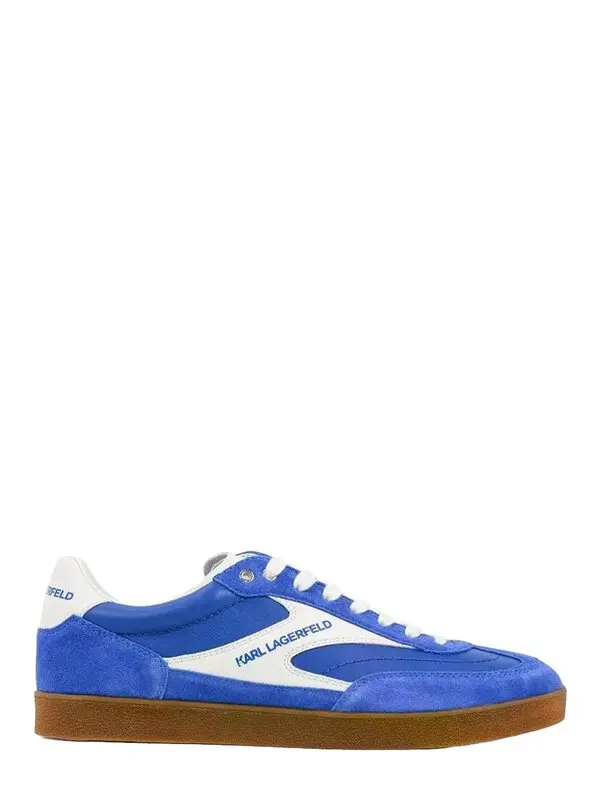 Karl Lagerfeld Panelled Suede Sneakers - Blue