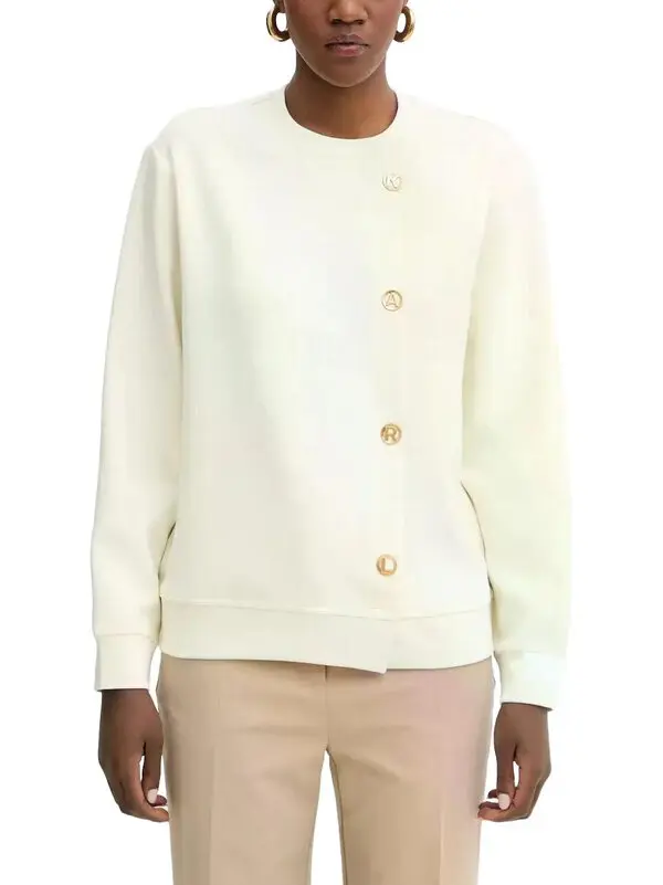 Karl Lagerfeld Buttoned Top - Neutrals
