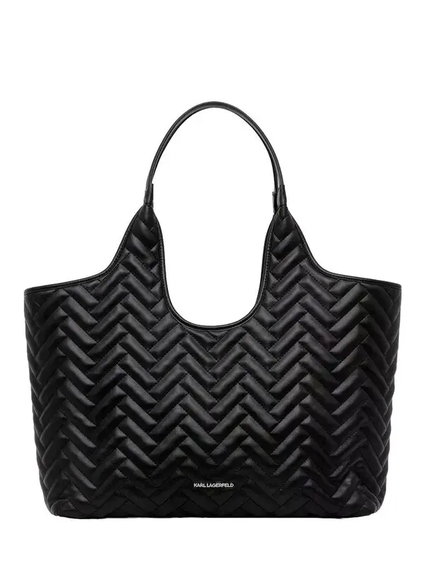 Karl Lagerfeld K/brick Quilted Tote Bag - Black