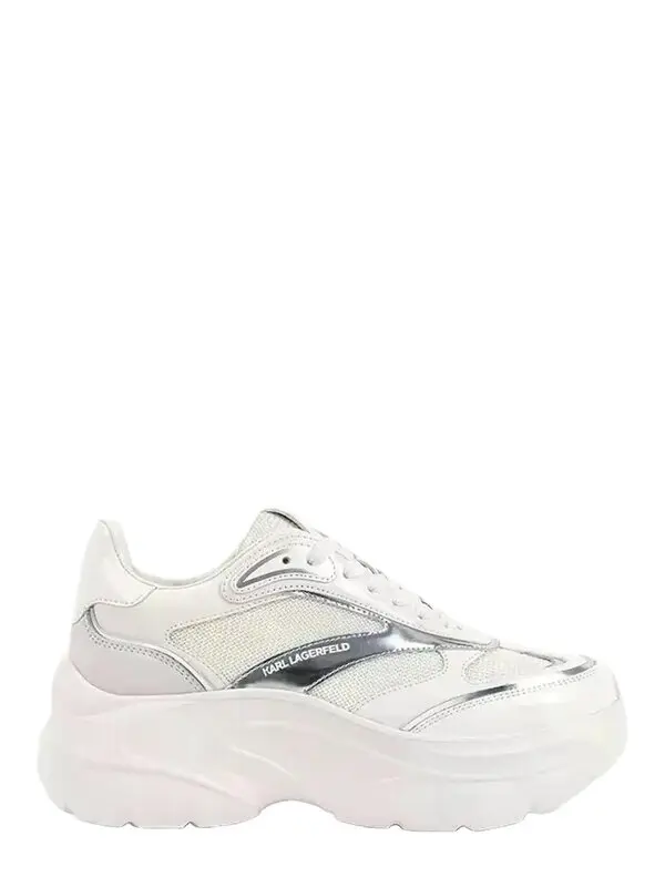 Karl Lagerfeld Panelled Sneakers - White