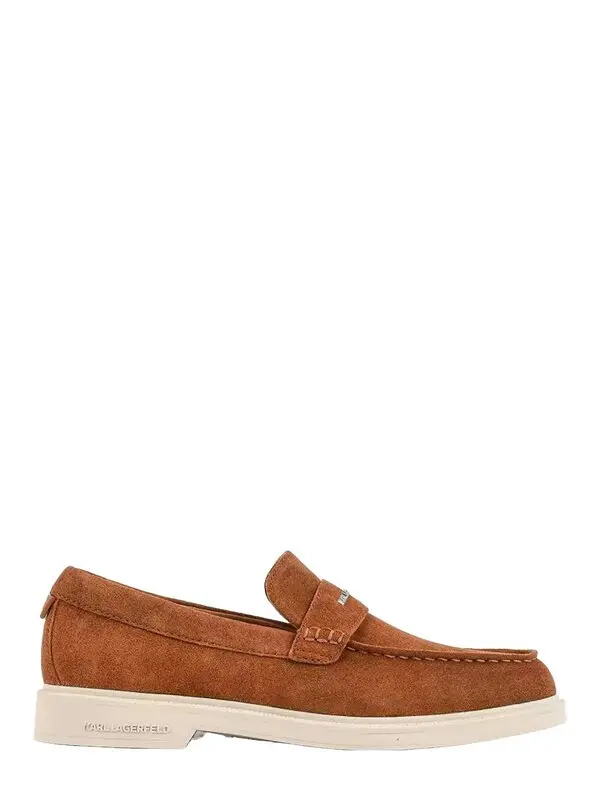 Karl Lagerfeld Logo-plaque Loafers - Brown