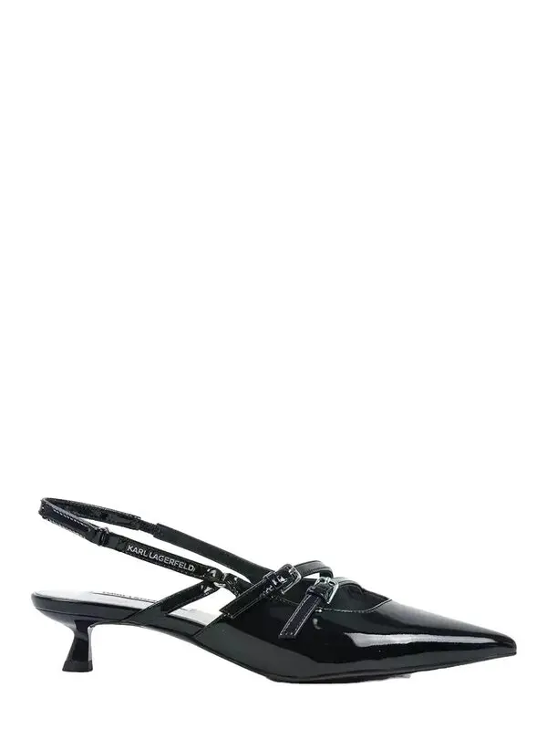 Karl Lagerfeld Pasha Buckle Strap Pumps - Black