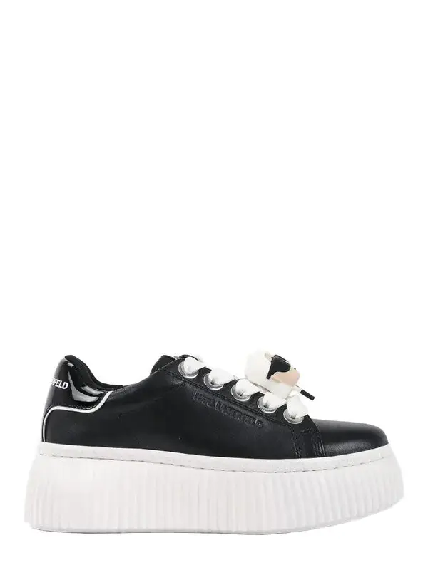 Karl Lagerfeld Figure-appliqué Sneakers - Black