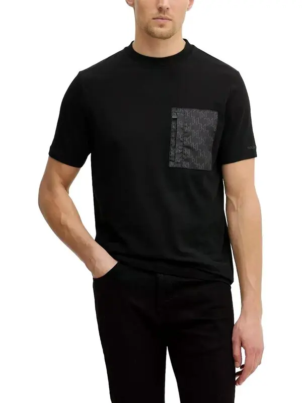 Karl Lagerfeld Pocket-logo T-shirt - Black
