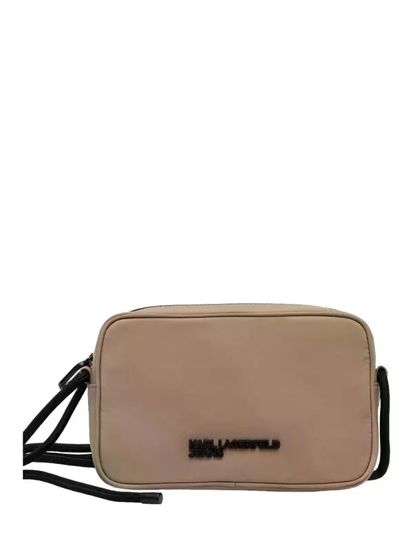 Karl Lagerfeld Belt Bag With Logo Plaque - Neutrals