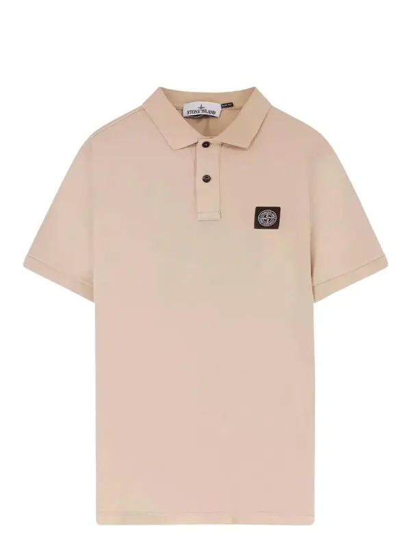 Stone Island Logo-patch Polo Shirt - Neutrals