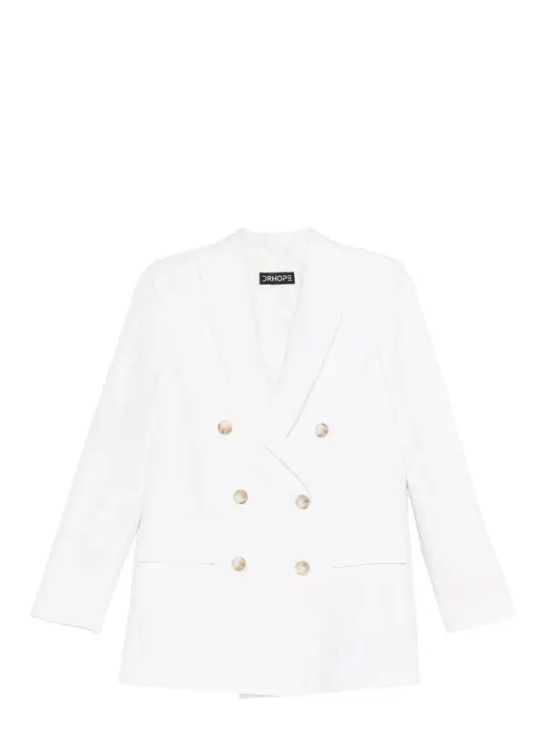 DRHOPE Double-breasted Blazer - White