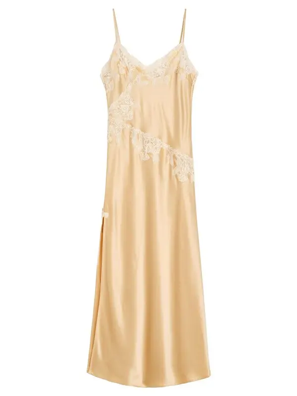 BY MALENE BIRGER Vera Satin Maxi Dress - Vanilla Cream