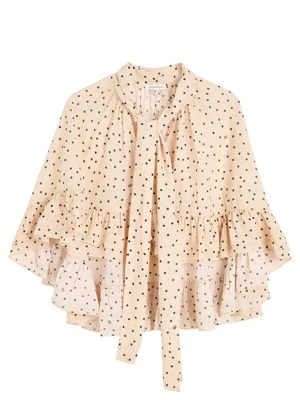 BY MALENE BIRGER Cedi Cape - Polka Dot Print