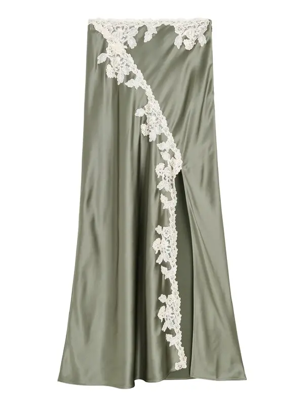 BY MALENE BIRGER Erika Maxi Skirt - Deep Lichen Green