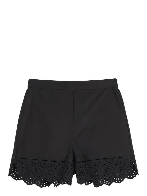 BY MALENE BIRGER Greta Organic Cotton Shorts - Black