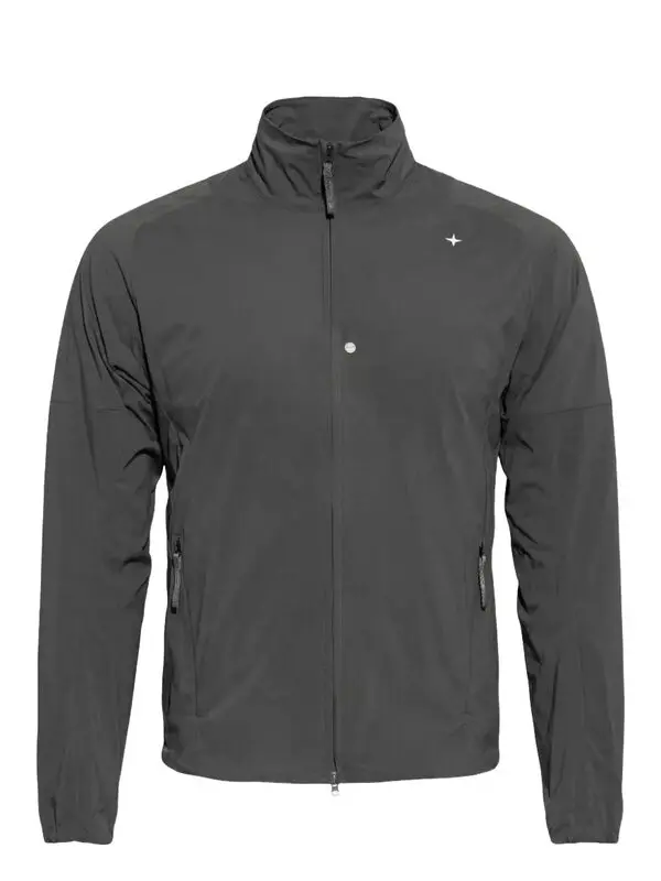 Stone Island Zip Embroidered Jacket - Grey