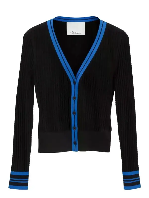 3.1 Phillip Lim Button Knit Jacket - Black