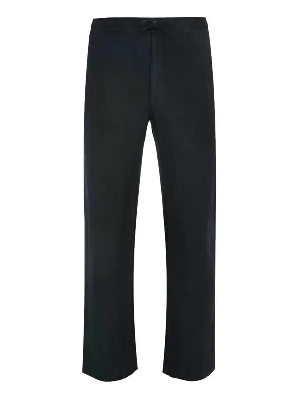 120% Lino Drawstring Trousers - Blue