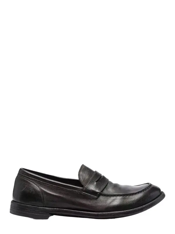 Officine Creative Worn-effect Loafers - Brown