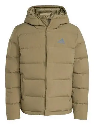 Adidas Helionic Climawarm Hooded Down Jacket - Olive Strata