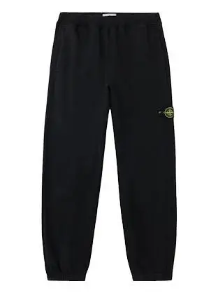 Stone Island Brushed Organic Cotton Fleece 6200004 Sweatpant - Black