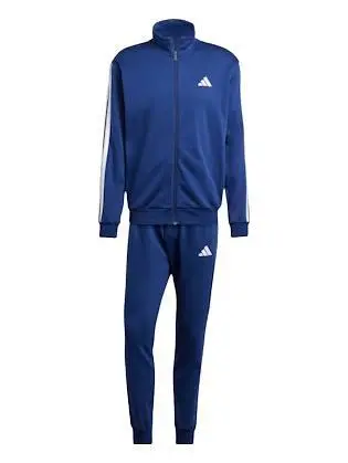 Adidas 3stripes Fleece Tracksuit - Dark Blue